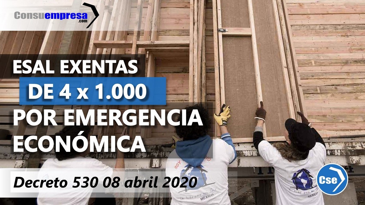 ESAL sin 4 por mil durante emergencia sanitaria | Consuempresa